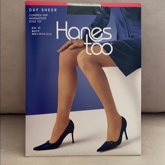 Hanes Too | Accessories | 25 Hanes Too Control Top Pantyhose Size Ef B ...